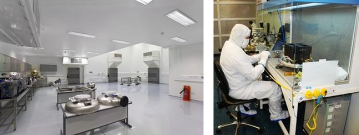 UK Space Facilities MSSL Clean Rooms